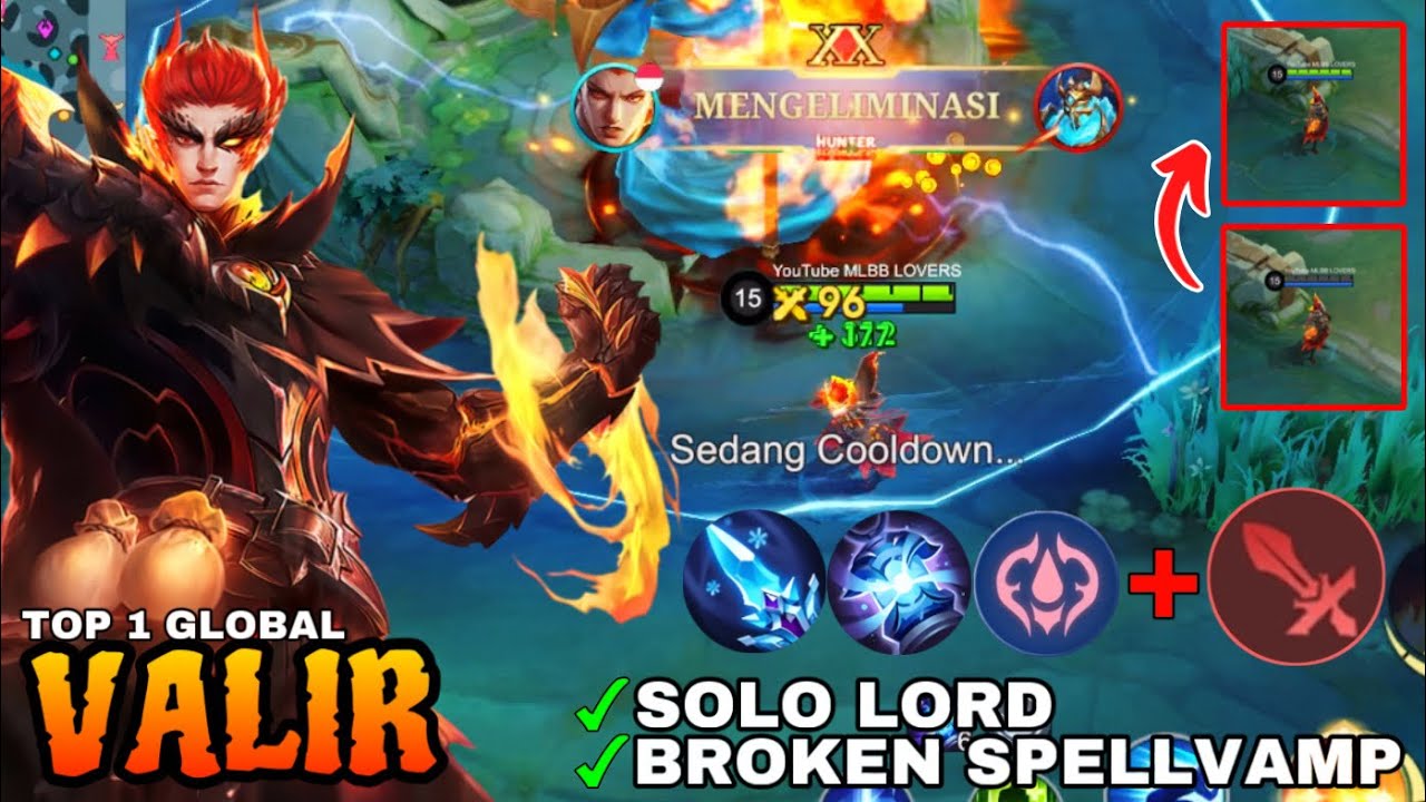VALIR BROKEN SPELLVAMP!! GLOBAL VALIR SOLO LORD BEST ONE SHOT LIFESTEAL ...