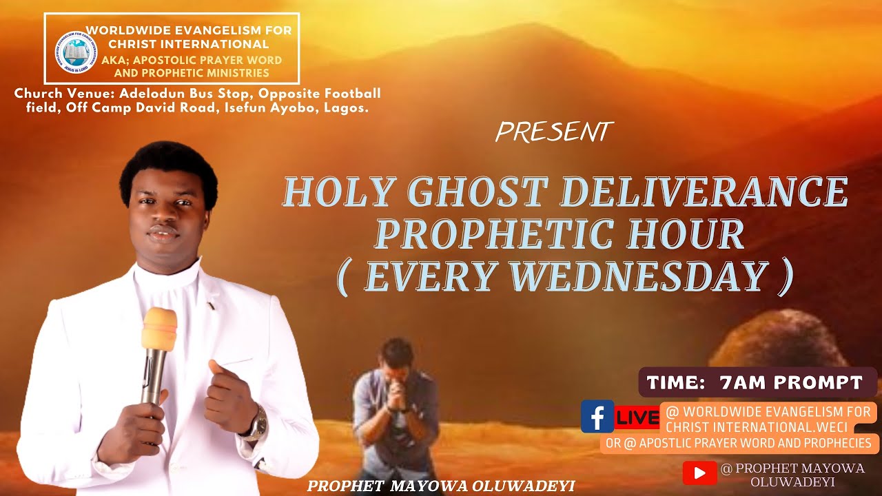 HOLY GHOST DELIVERANCE PROPHETIC HOUR - YouTube