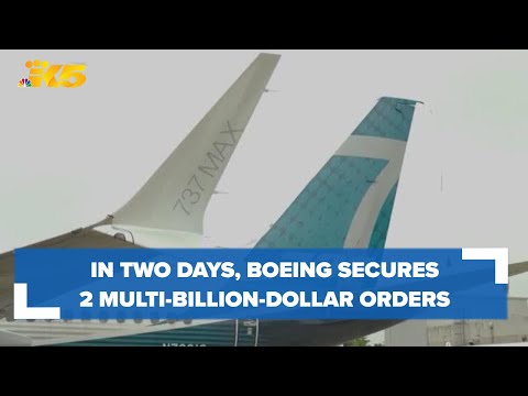 Boeing secures 2 multi-billion-dollar orders in as many days - YouTube