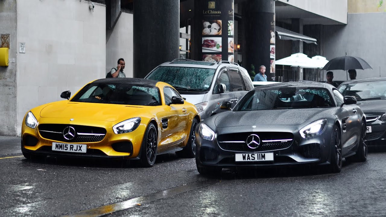 TWO Mercedes AMG GT-S Edition-1s drive around London together - YouTube