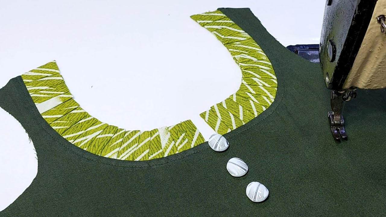 Easy Way to Create a Beautiful Neck Design: Cutting and Sewing | Sewing ...