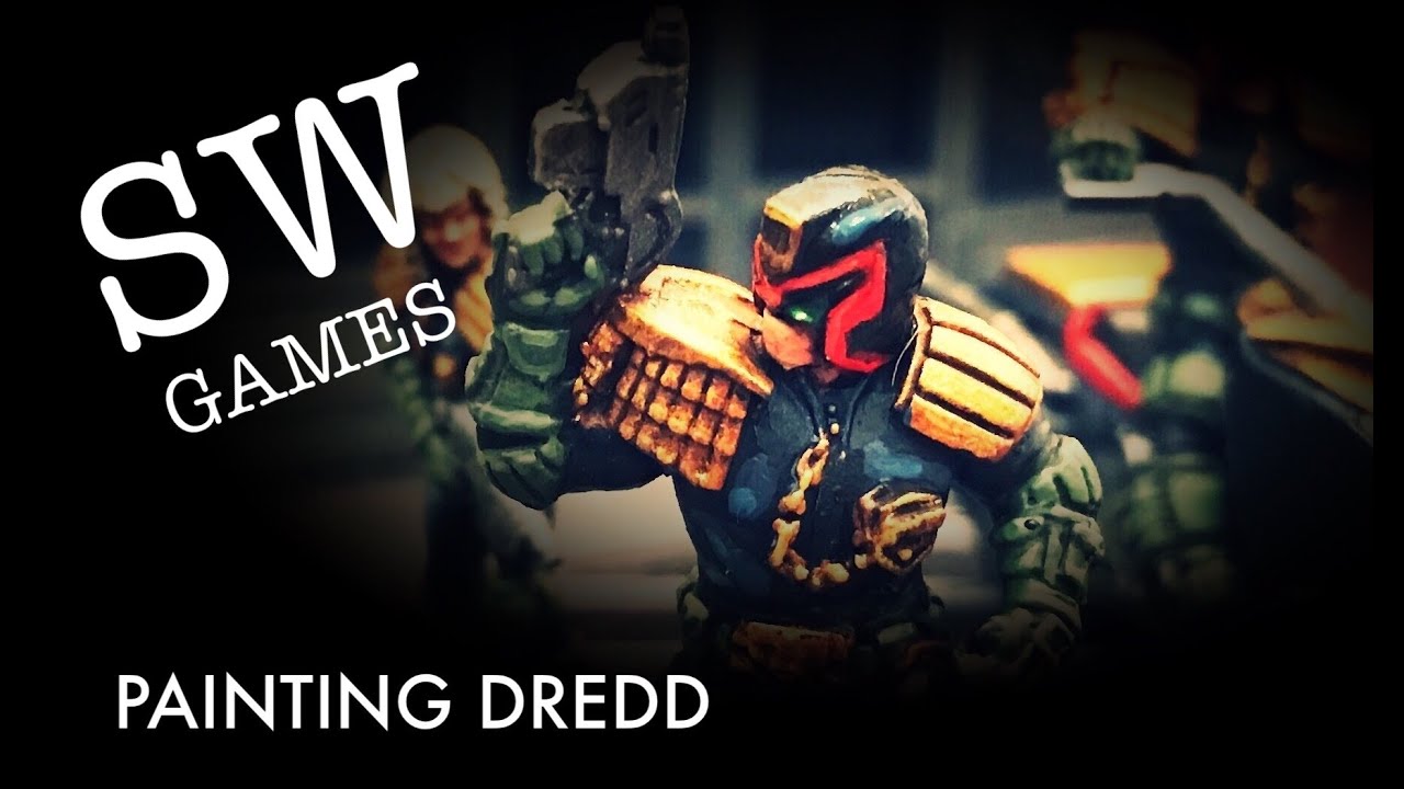 Judge Dredd Miniatures Game 2019 - Painting Dredd - YouTube