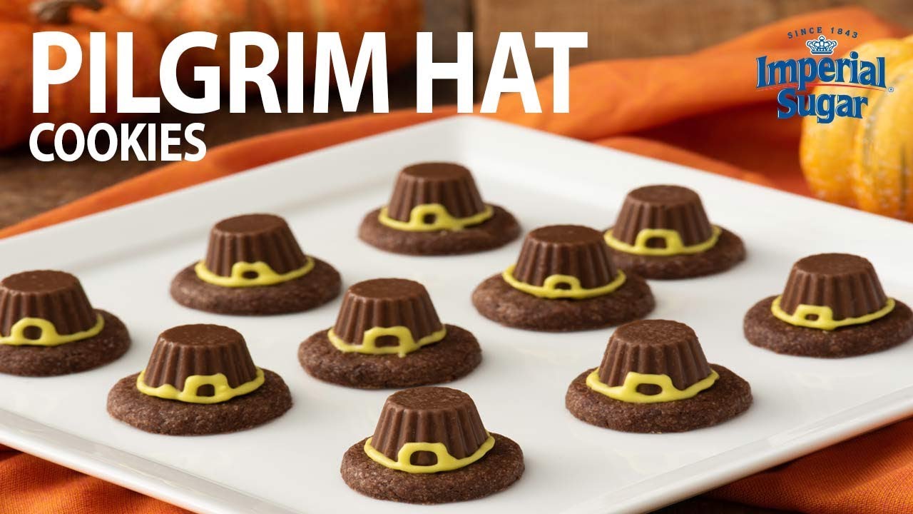 Easy Thanksgiving Dessert: How to Make Pilgrim Hat Cookies - YouTube