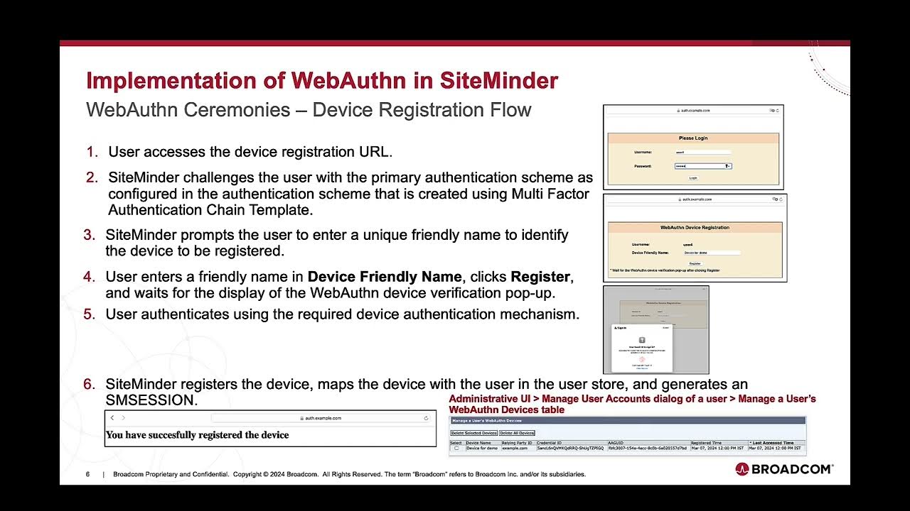 SiteMinder support for Web Authentication (WebAuthn) - YouTube