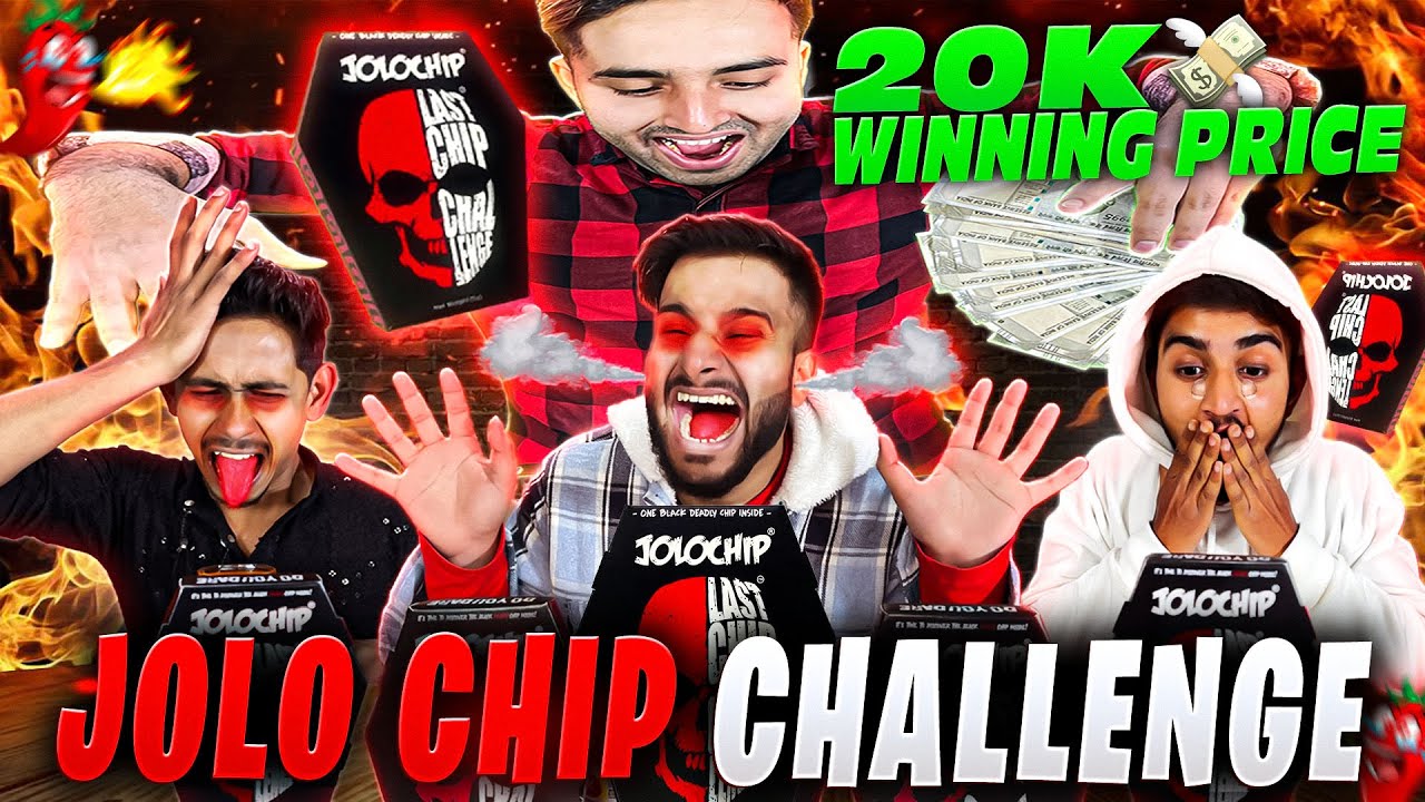 JOLO CHIP Challenge 😱🤯 World's Spiciest Chip 🥵 20000 Rupees Winning ...