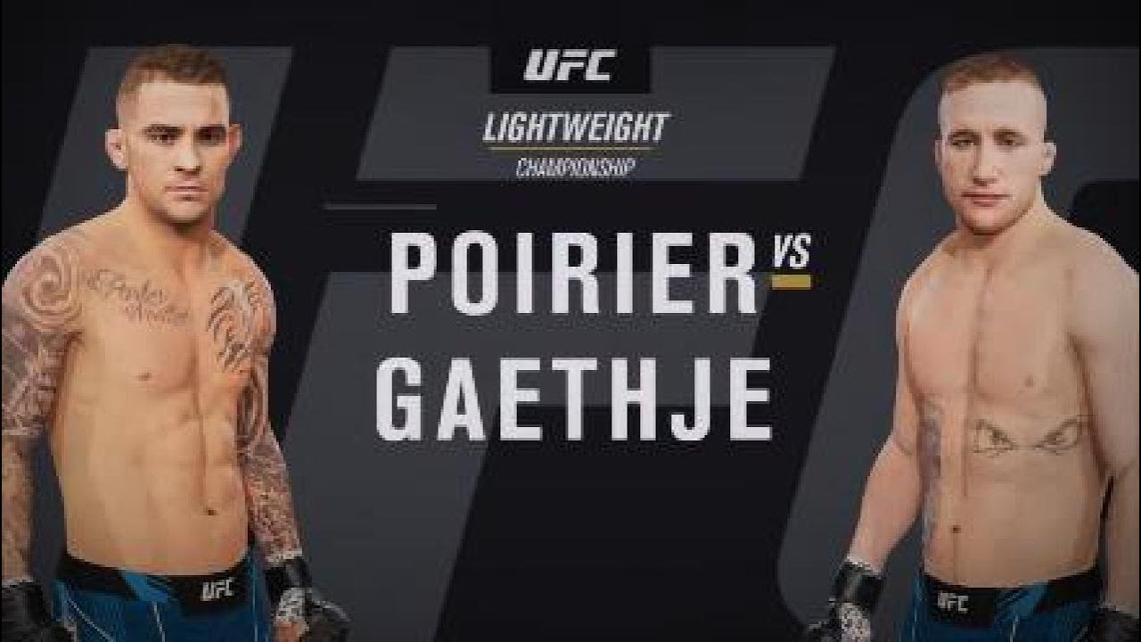 Dustin VS Justin Gaethje UFC 291 main event simulation - YouTube