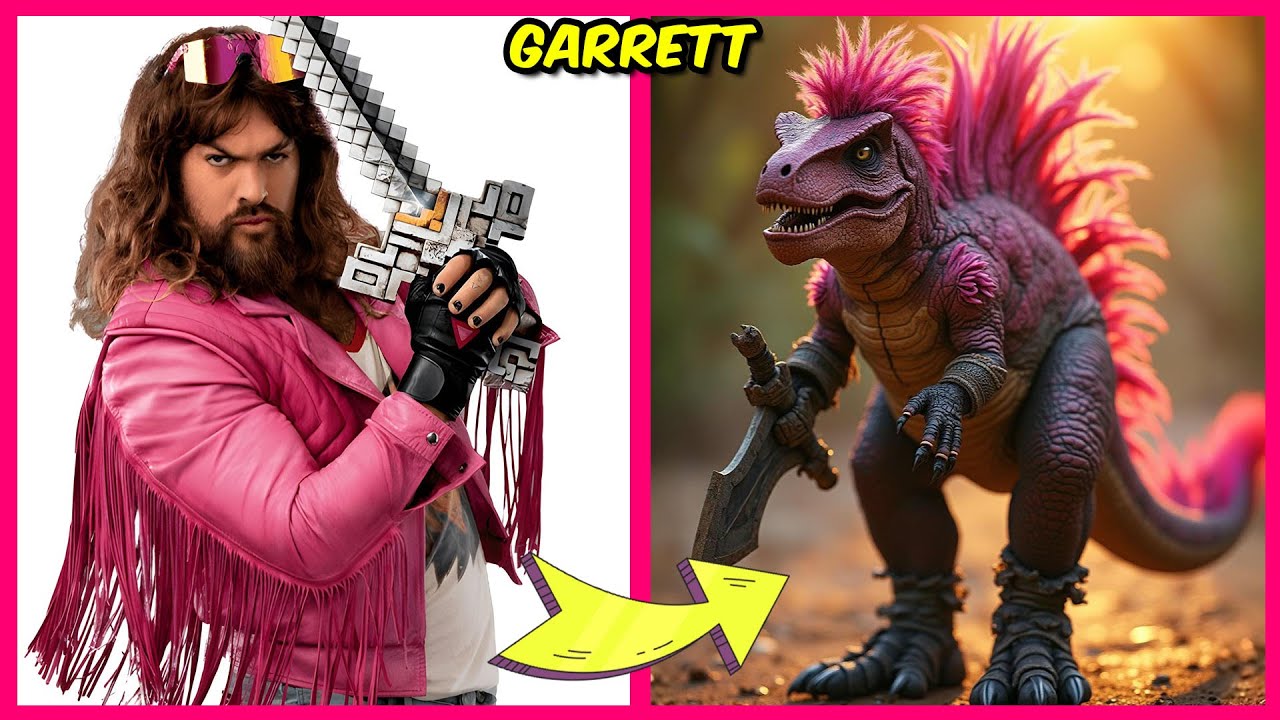 Minecraft Movie Characters as Dinosaurs 🦖 & Their Favorite Things ...