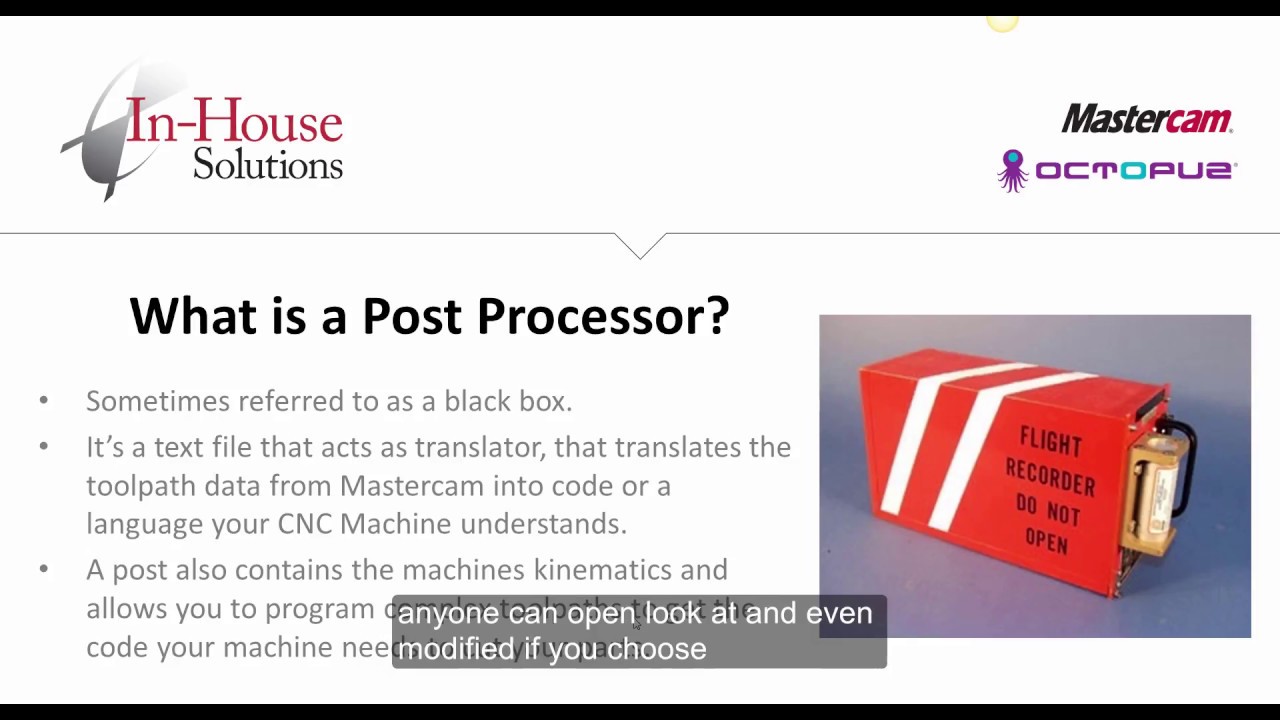 In-House Solutions Intro to Post Processors - YouTube