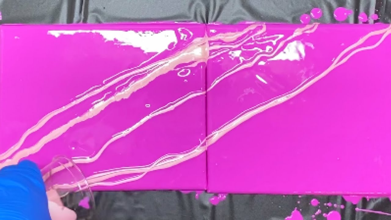 Acrylic Pouring Pink Step By Step Fluid Painting Flip Cup Pour Painting ...