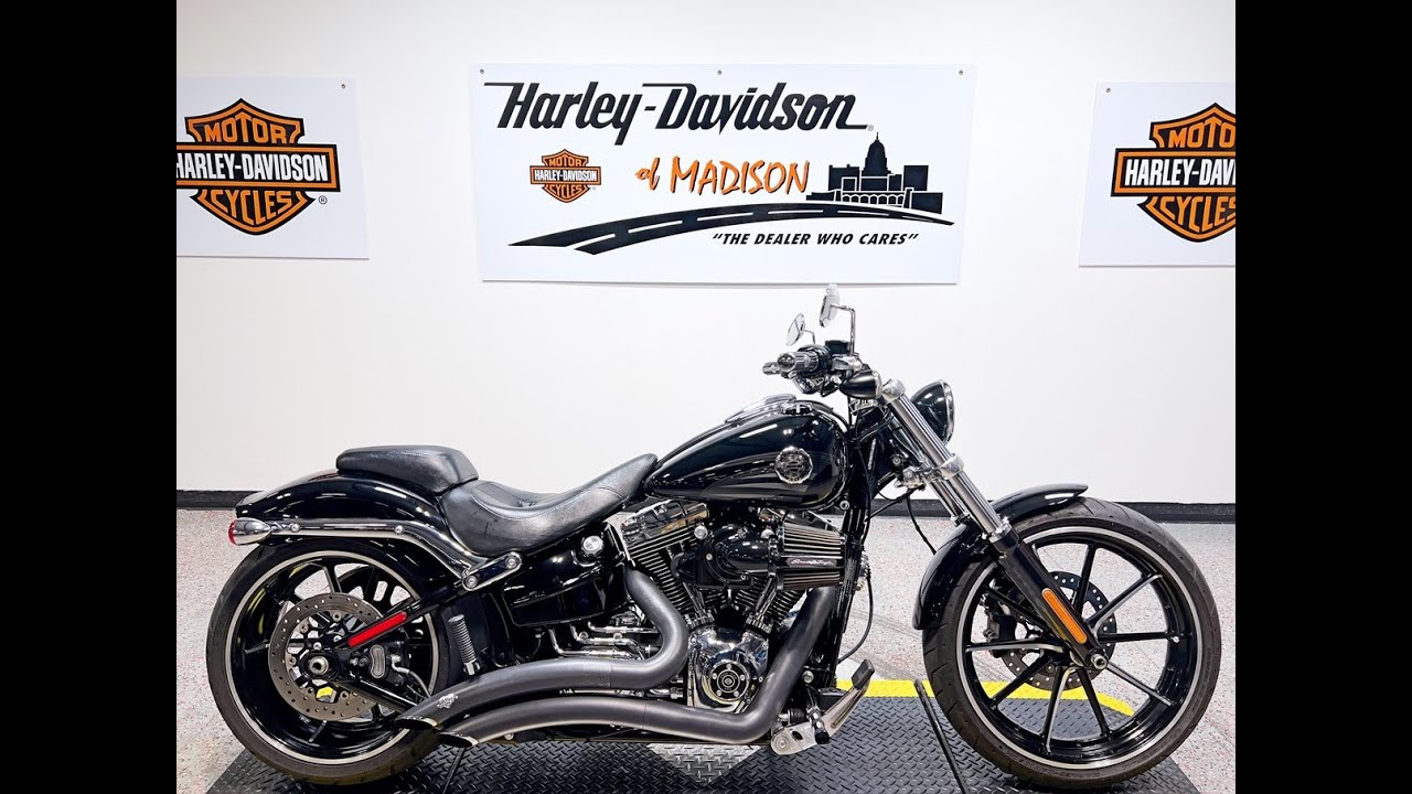 2016 Harley Davidson Softail Breakout FXSB 20,876 Miles Vivid Black ...