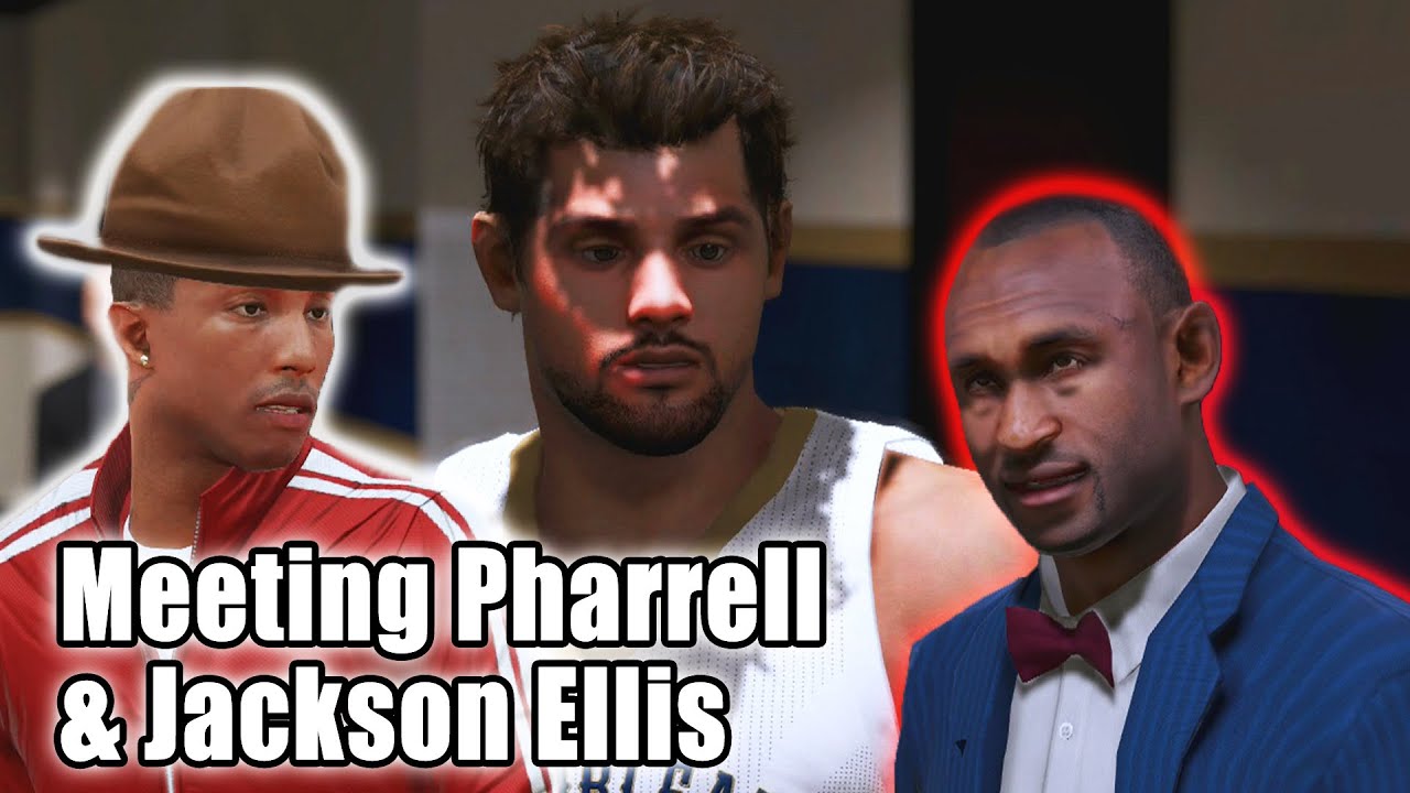 NBA 2K15 Center Ep 10: MEETING PHARRELL & JACKSON ELLIS! ELLIS MAKING A ...