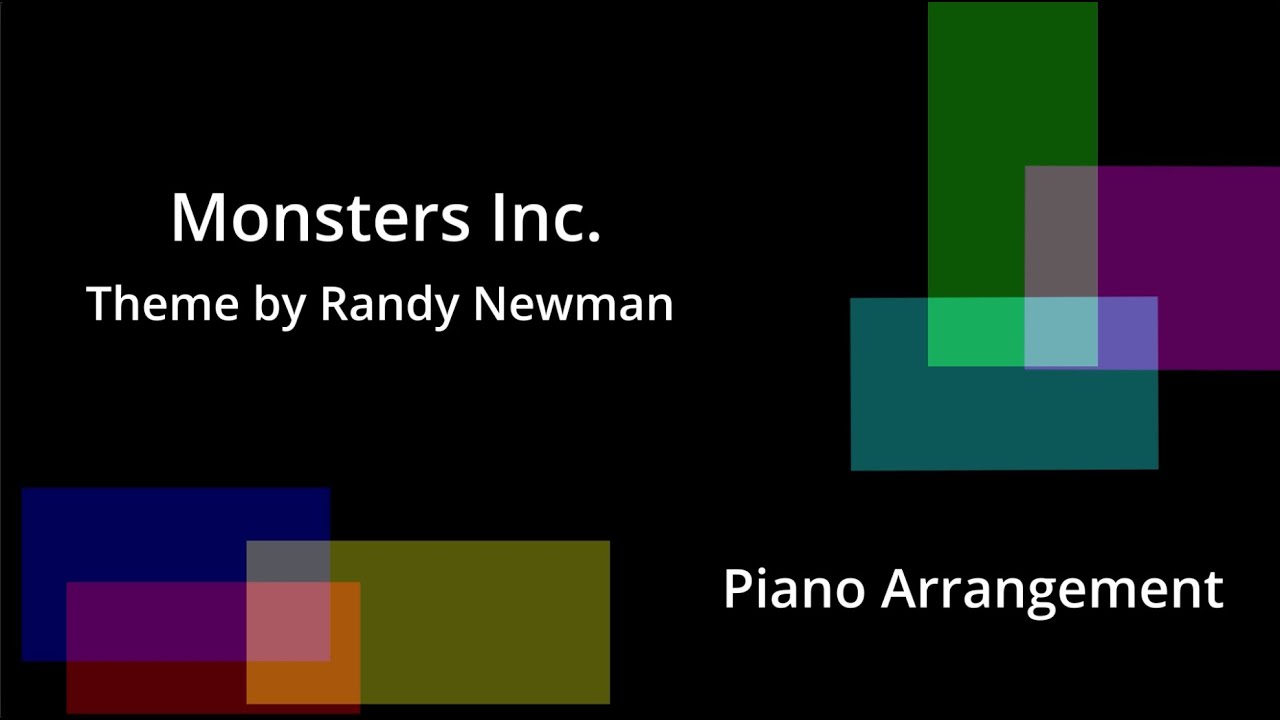 Theme from Monsters Inc. (piano arrangement ) / モンスターズインクメインテーマ - YouTube