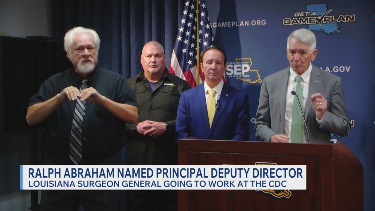 Louisiana Surgeon General Ralph Abraham named principal deputy director ...