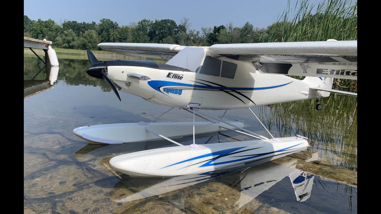 Turbo timber V1 - First time on floats, perfect lake conditions! - YouTube