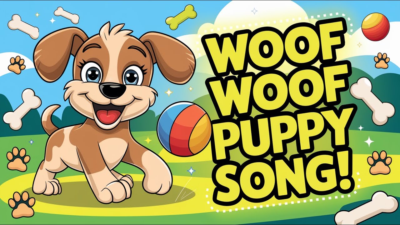Toddler Song About Dogs | Woof Woof Puppy Song: Fun Toddler Tunes for ...