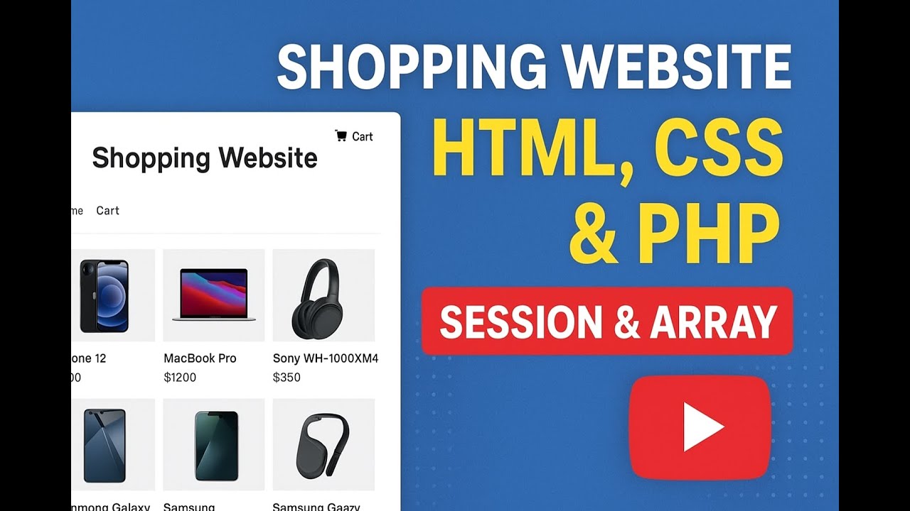 E-Commerce Website Demo Using HTML, CSS PHP | Full Overview - YouTube