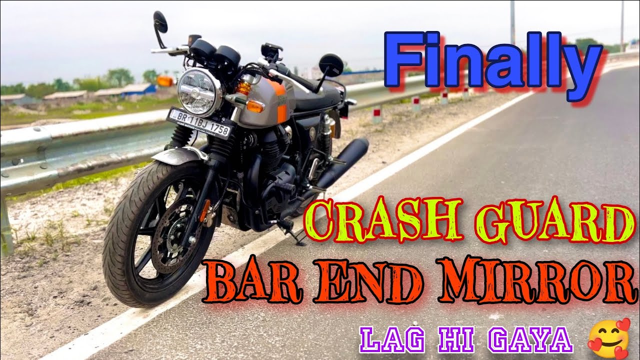 GT 650 Bar End Mirrors | GT 650 Crash Guard | Original Installation - YouTube