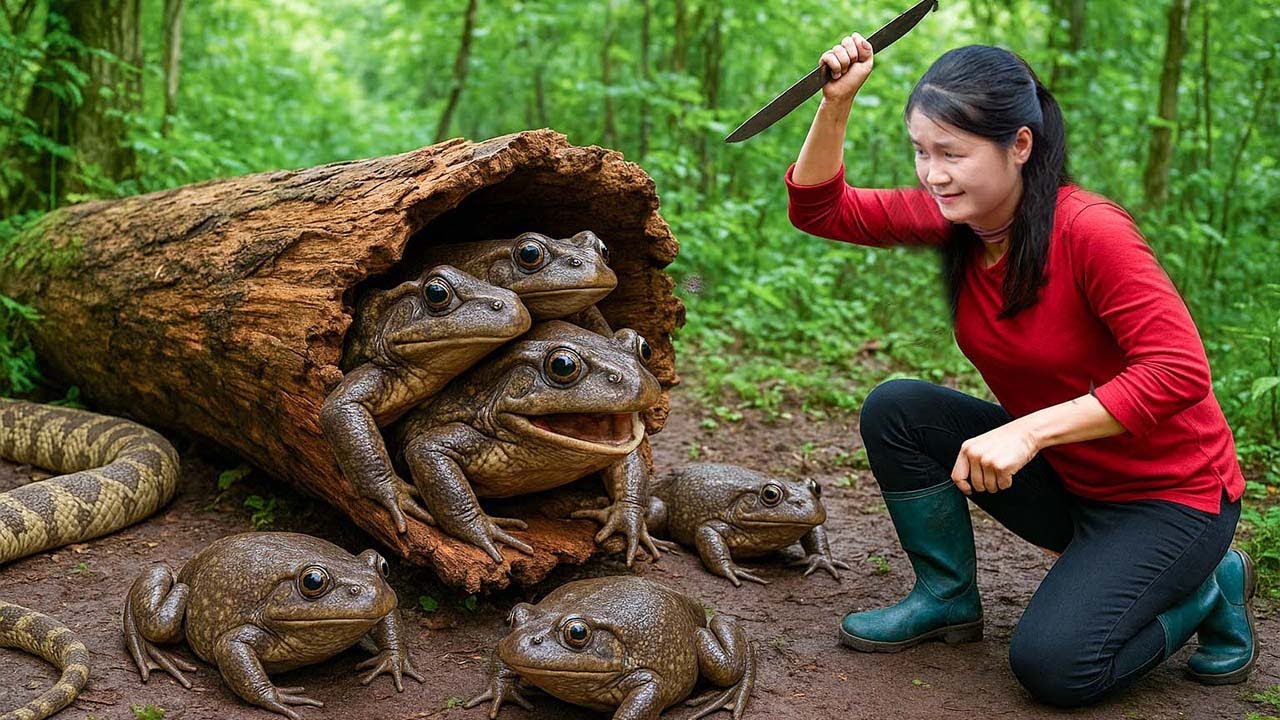 Harvesting Frogs in the Deep Forest & Goes to market sell | Harvesting ...