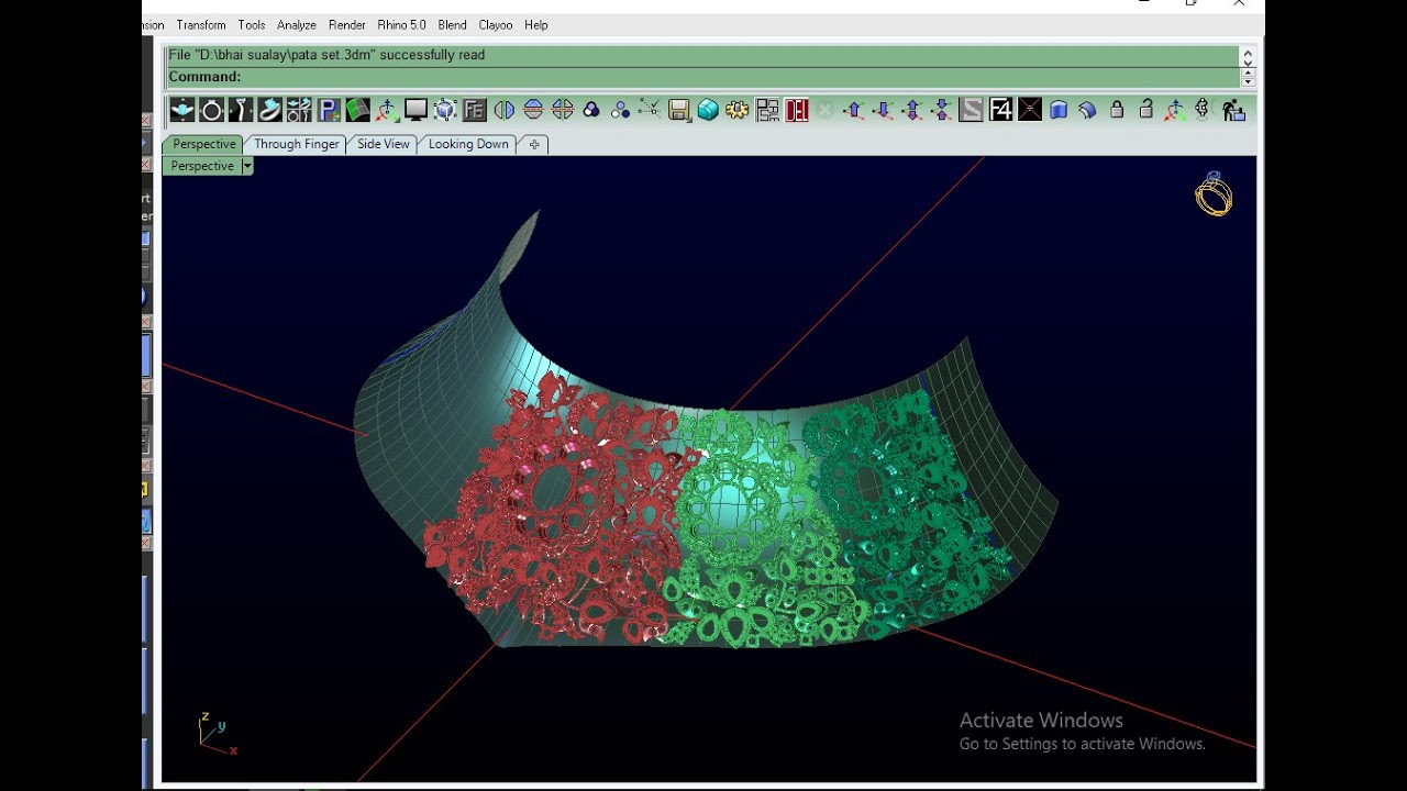 gemvision 9 tutorial /how to create a jewellery set in matrix 9 - YouTube