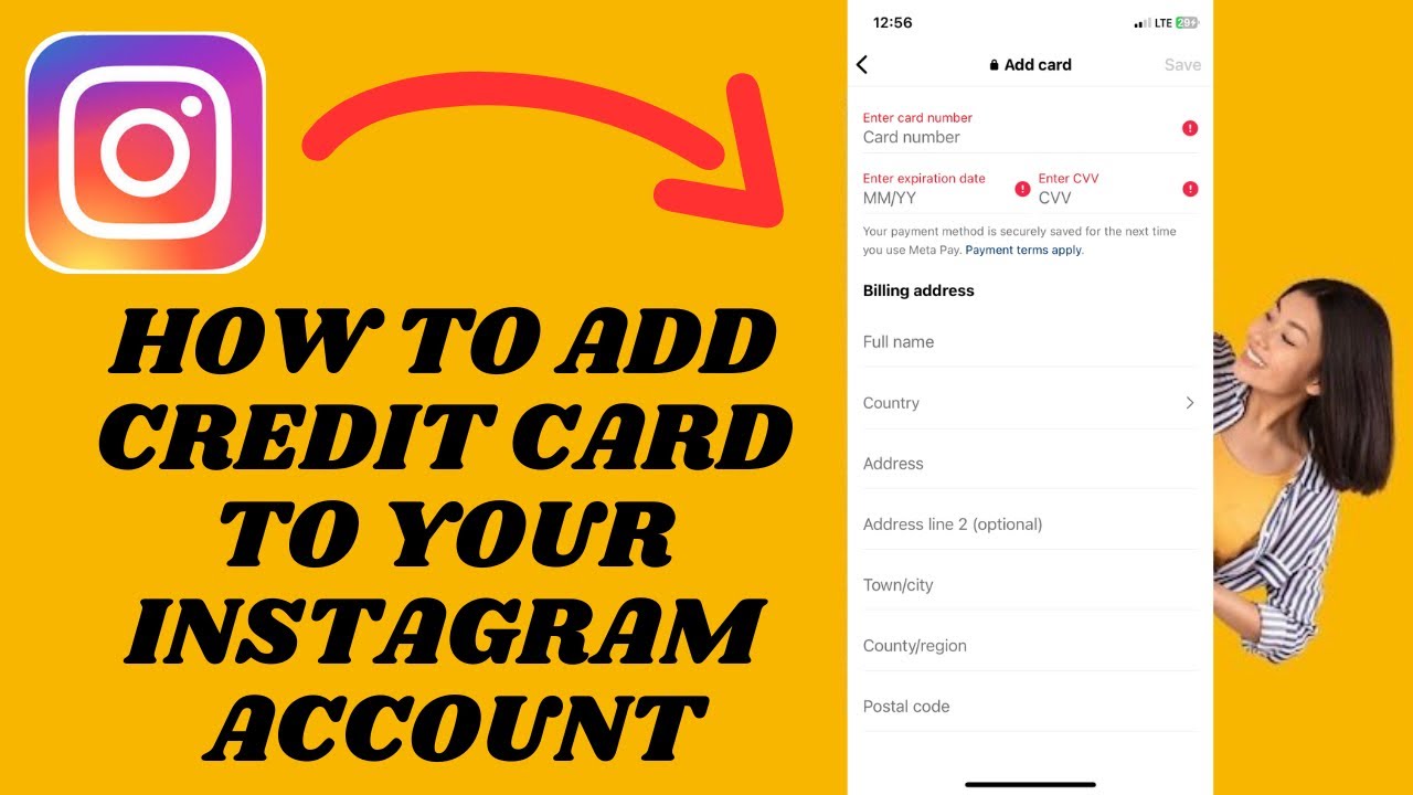 How To Add Credit Card To Your Instagram Account | add debit card to ...