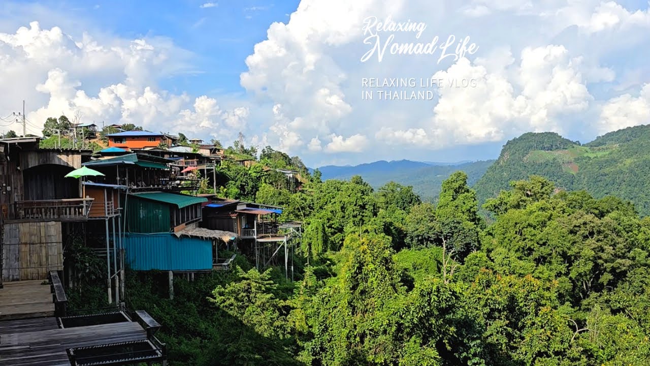 Relaxing Walk At Mountain Village in Thai, Mae Hong Son, Village on ...