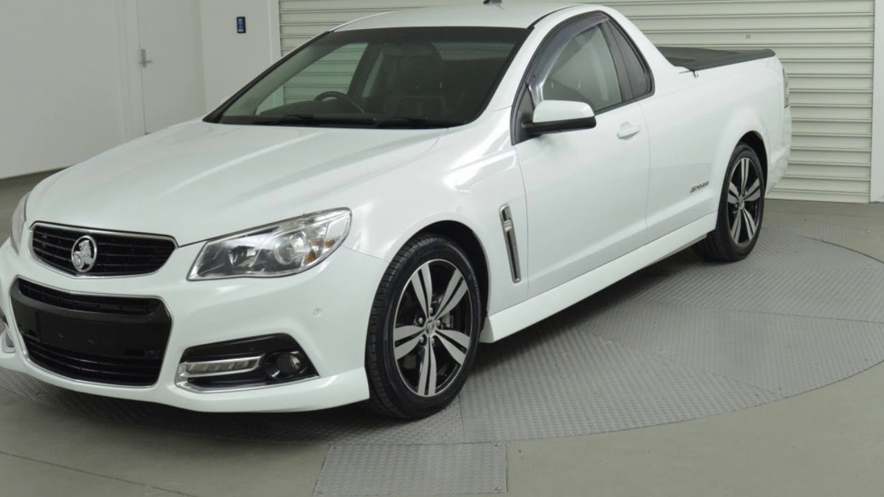 2014 Holden Ute VF MY14 SS Ute Storm White 6 Speed Sports Automatic ...