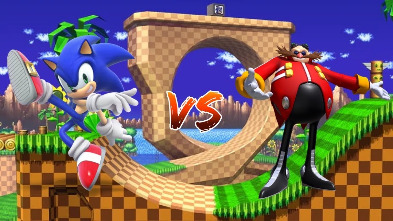 SSBU - Sonic (me) vs Mii Dr. Eggman - YouTube