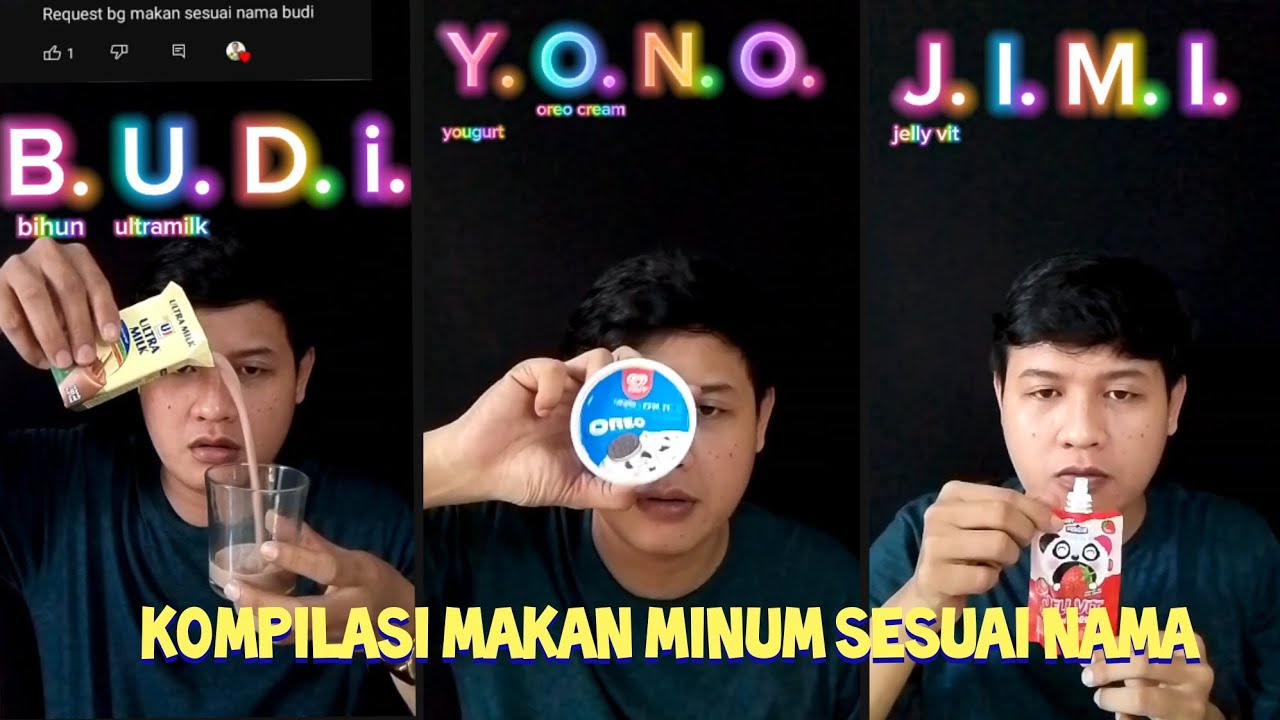 KOMPILASI MUKBANG SERBA NAMA "BUDI,YONO,JIMI" - YouTube