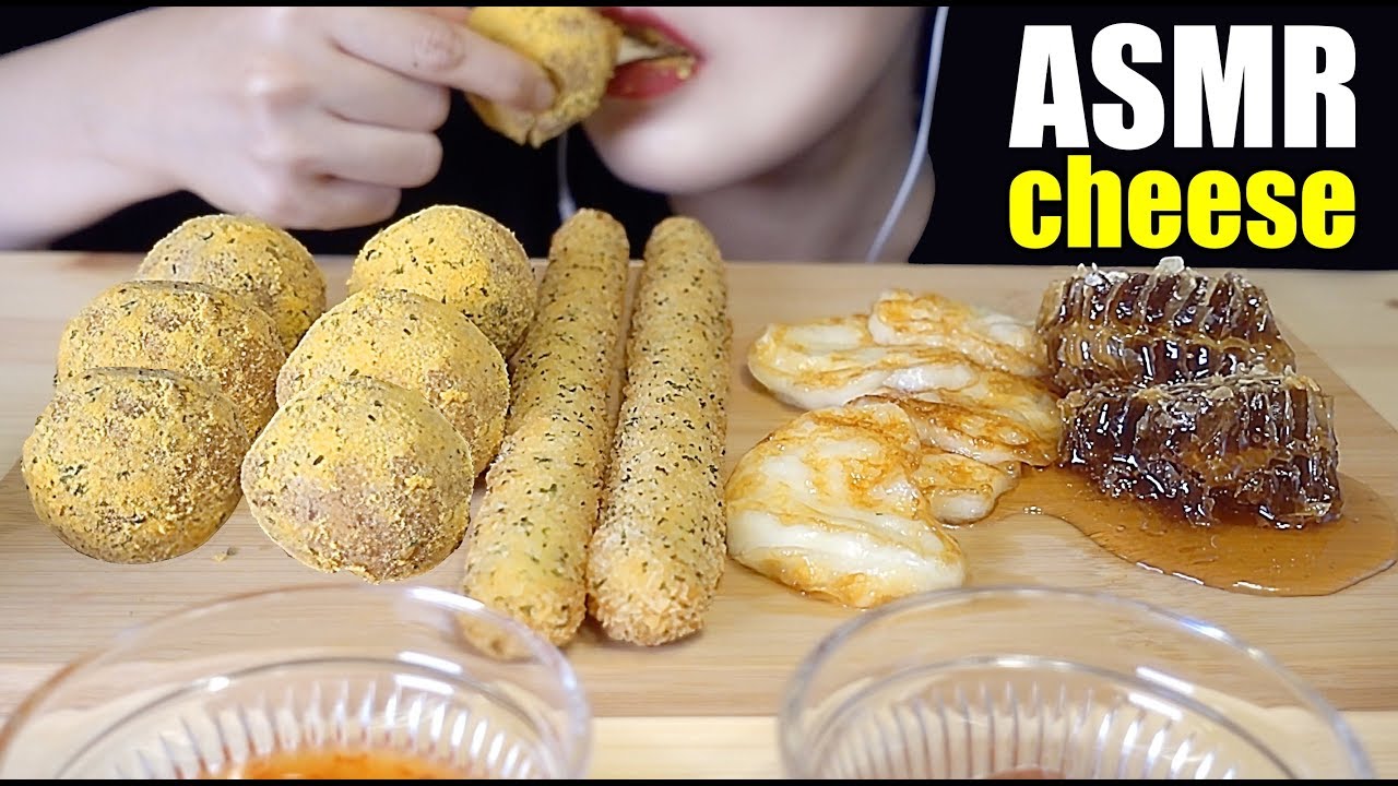 ASMR CHEESE BALLS BHC + CHEESE STICK + HONEYCOMB NO TALKING (EATING ...