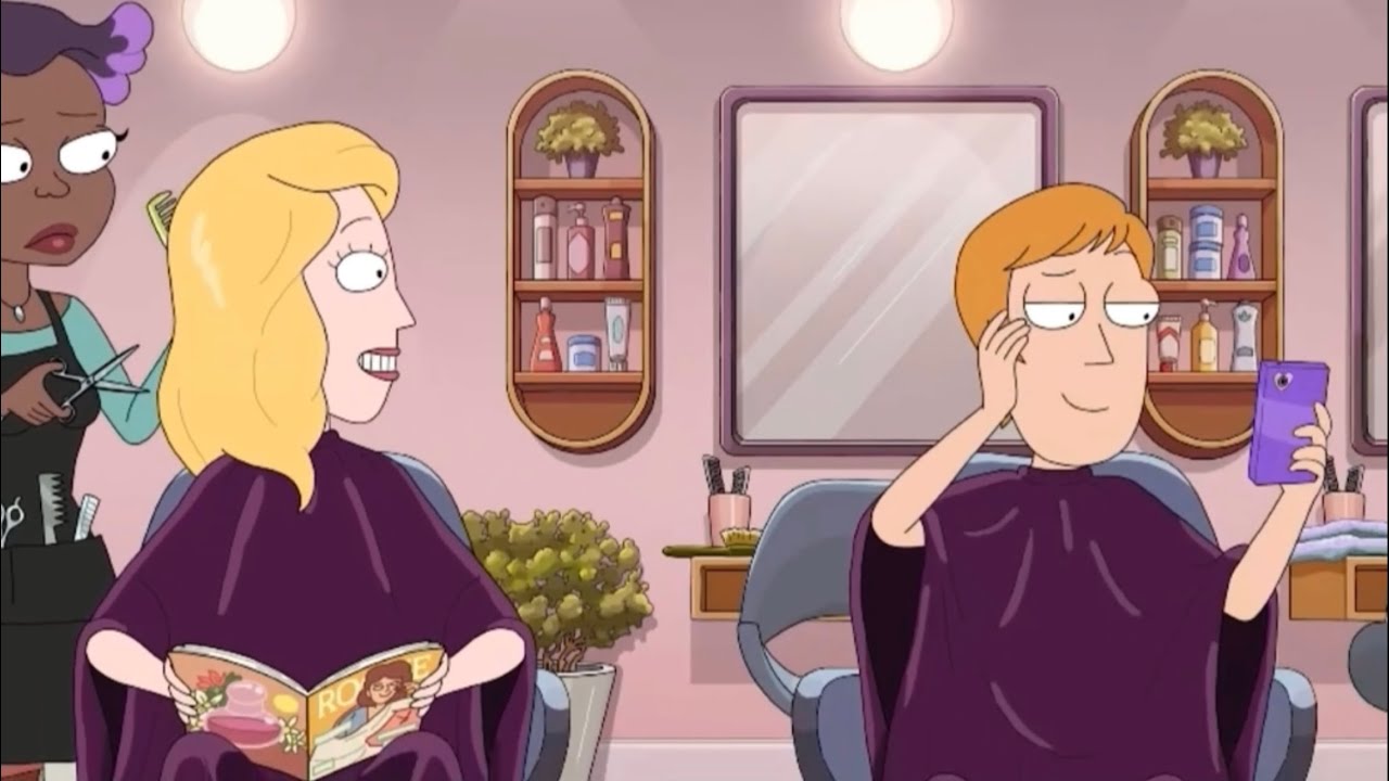 Beth & Matrix Summer get haircuts: rick & morty summer of all fears ...