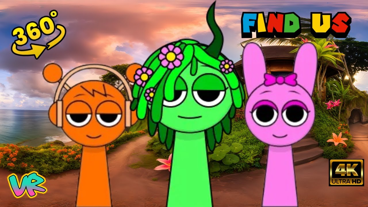 Vineria vs Oren vs Pinky Incredibox sprunki | Finding Challenge 360 ...