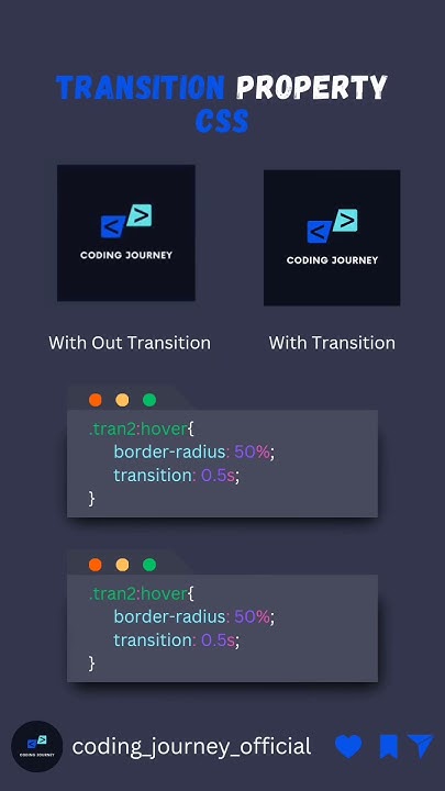 Transition Property Css Html Youtube
