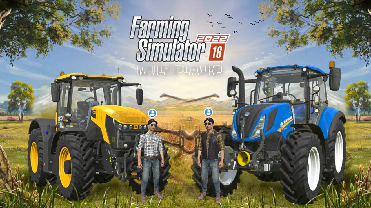 JCB vs New Holland Tractor in Fs16 | Fs16 Multiplayer | Timelapse ...