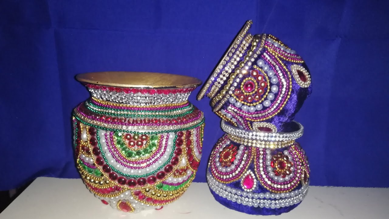 Kalash Decoration | Pot for Wedding | Matki deco | Navaratri | Dewali ...