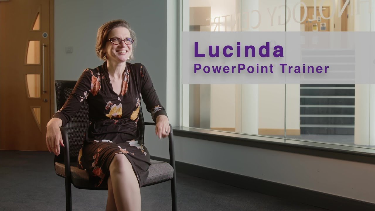 Lucinda introduces herself and her Microsoft PowerPoint classes - YouTube