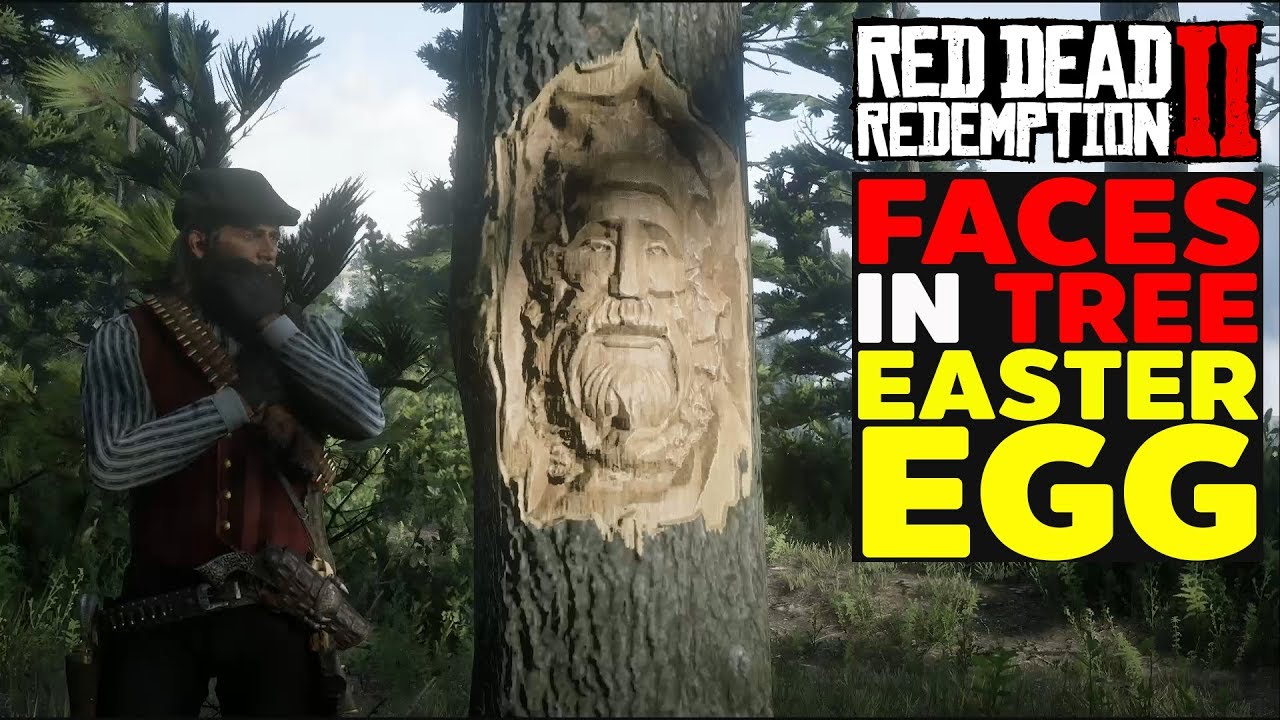 Red Dead Redemption 2 : ความลับในเกมส์ Faces in trees #Easter Egg - YouTube