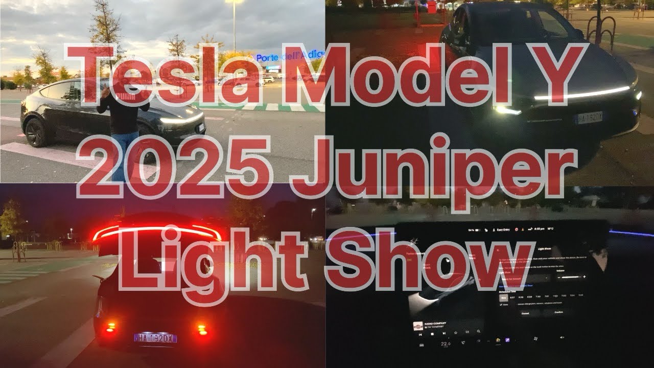 Tesla Model Y 2025 Juniper Light Show #Tesla Exterior Lights #Tesla ...