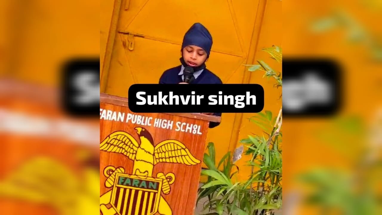 Sukhvir Singh is delivering speech for the martyrs of Peshawar Trajedy# ...