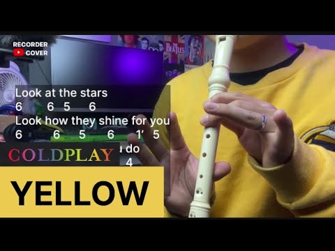 Not Angka Yellow - Coldplay | Recorder Cover Tutorial - YouTube