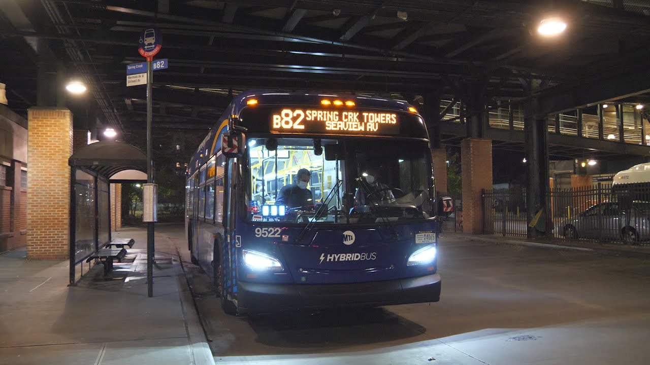 MTA NYCT Bus: 2021 New Flyer XDE40 #9522 Operating on the B82 - YouTube