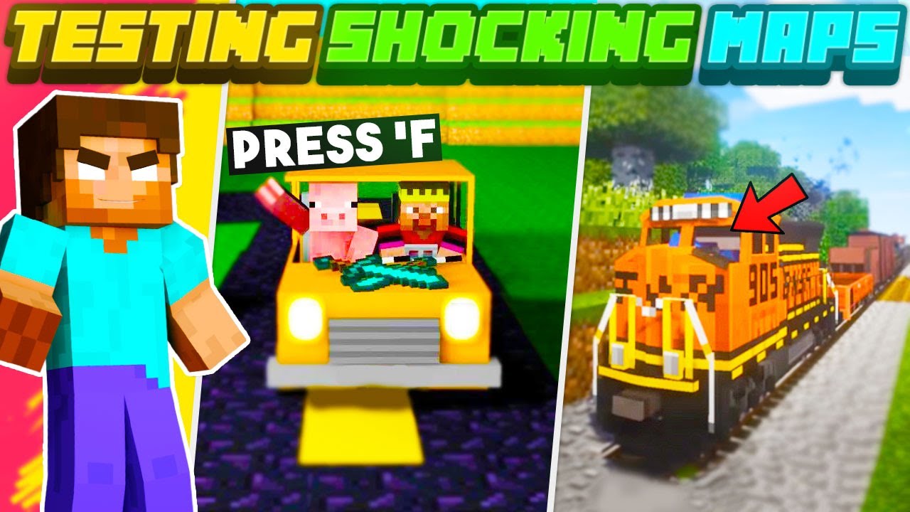 Trying *SHOCKING* Maps 😱 In MINECRAFT That You Won't BELIEVE Are Real ...