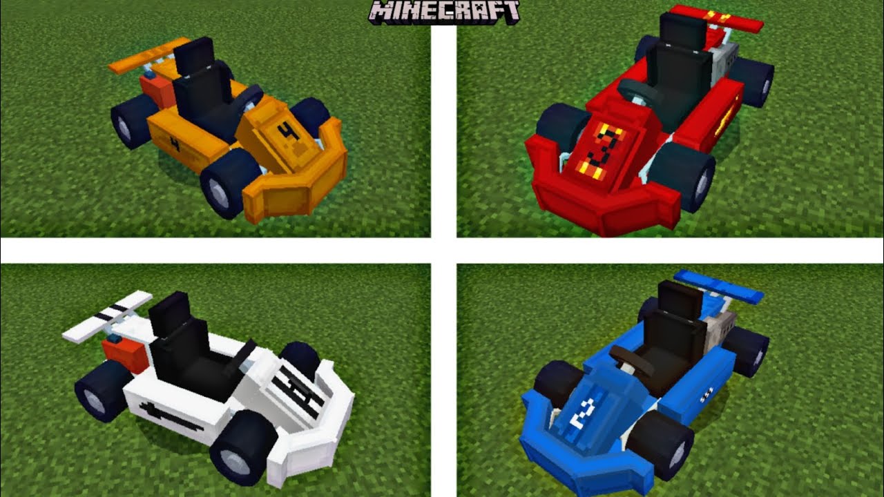 GO kart ADDON update in Minecraft PE - YouTube