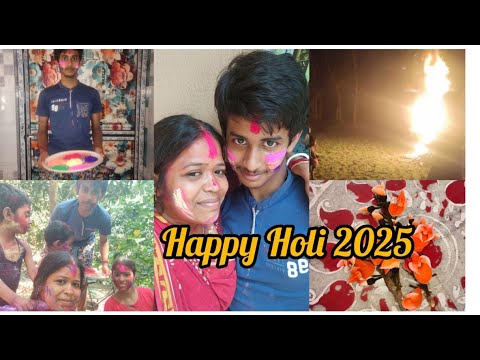 Happy Holi Vlog |Happy Holi 2025 | Nara pora | Happy colours festival ...