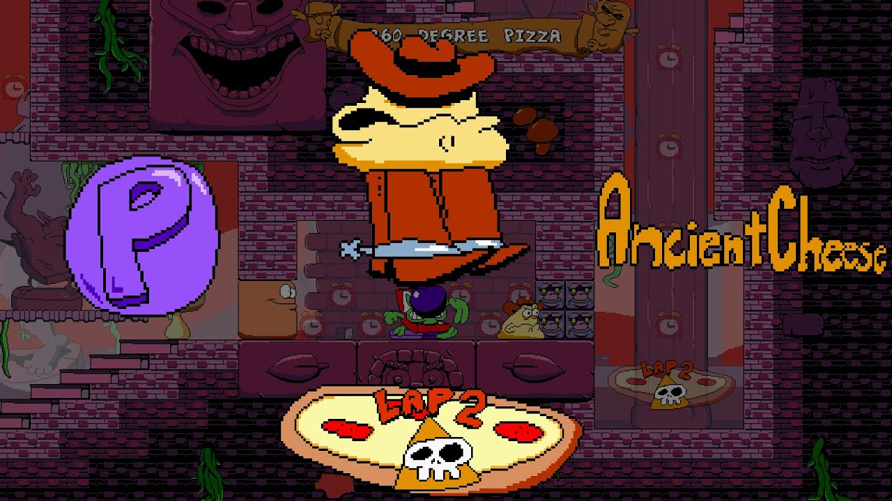 Pizza Tower for vigi: FULL ANCIENT CHEESE LEVEL P RANK - YouTube