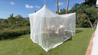 Mosquito Net for Patio Large Sizes for Outdoors | Insect Canopy House Screen Netting for Porch