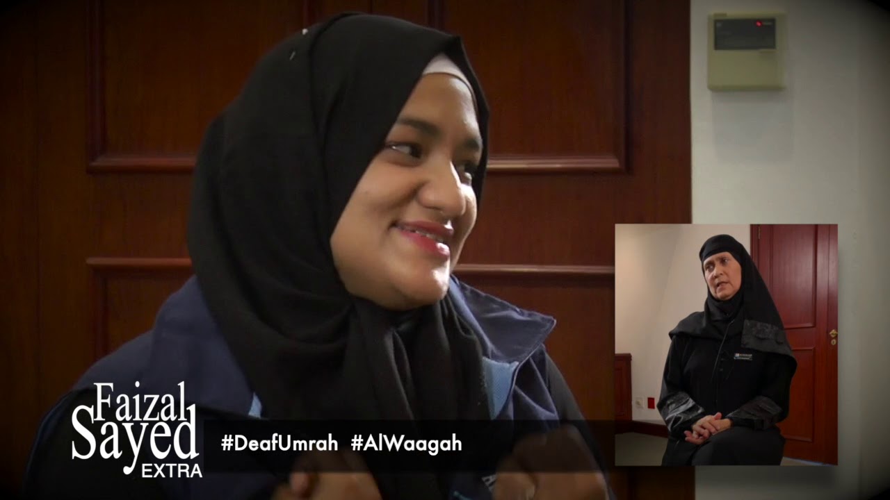 This deaf lady thanks all the hearing people for helping her #DeafUmrah | Faizal Sayed Show ...