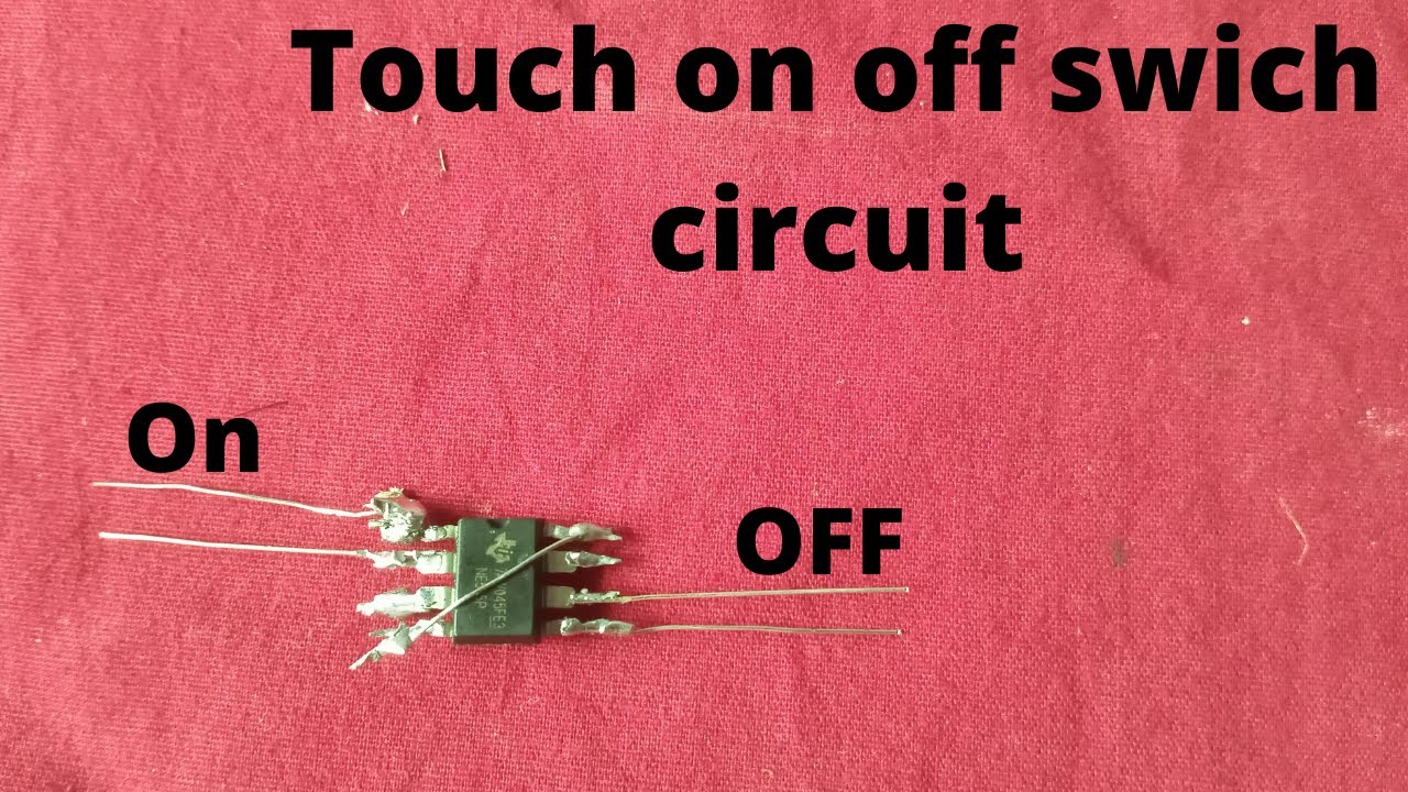 Touch to on/off switch circuit | using 555 ic | PB electric | - YouTube