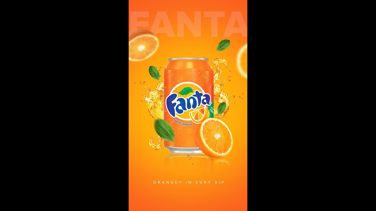 Design Quick Fanta Poster in Photoshop | Photoshop Tutorial #shorts ...