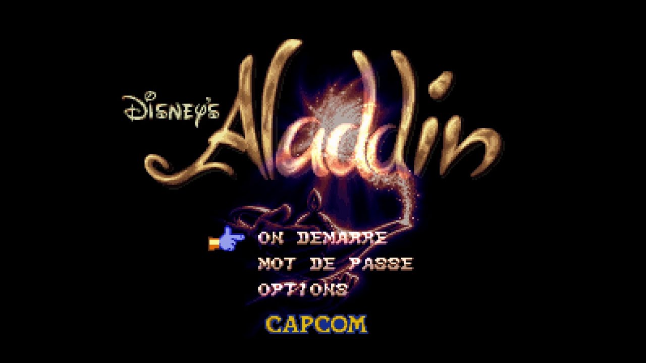 Disney's Aladdin (Super Nintendo) – Introduction et écran-titre (France ...