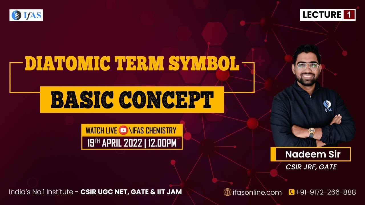 Basic Concept Of Diatomic Term Symbol | CSIR NET Chemistry L-1 - YouTube